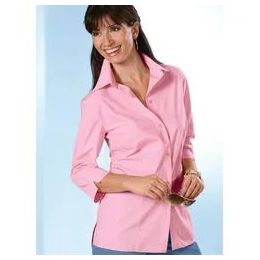 Klassische Bluse Classic Basics, Damen, Gr. 52, rosa (ros&eacute;), 65% Polyester, 35% Baumwolle, unifarben, Blusen