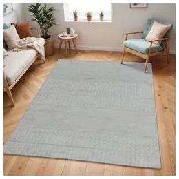 Teppich LIVABLISS "CIXI", grau, B:200cm H:11mm L:290cm, Kunstfaser, Teppiche, Teppich, Skandinavischer Teppich, Kurzflor Boho-Wohnzimmerteppich, L&auml;ufer