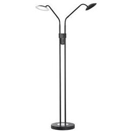Fischer und Honsel FISCHER & HONSEL Stehlampe "Tallri", beige (sandschwarz), 2, H: 135cm, 1 Stk., Leuchten, langlebige LED, dimmbar, Stehlampe