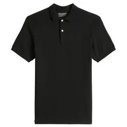 Marc O'Polo Poloshirt MARC O'POLO "aus Organic Cotton-Stretch", Herren, Gr. L, schwarz, Obermaterial: 95% Baumwolle, 5% Elasthan, unifarben, Basic, Rippb&uuml;ndchen, Shirts
