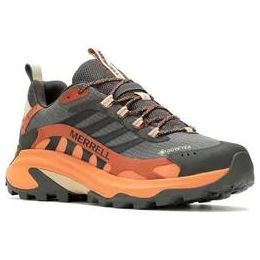 Wanderschuh Merrell "MOAB SPEED 2 GORE-TEX", Damen, Gr. 43, bunt (beluga), Synthetik, Schuhe Wanderschuh, wasserdicht dank Gore-Tex Membrane