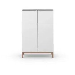 Highboard OTTO HOME "Maryd", wei&szlig; (wei&szlig;, wotan eiche), B:80cm H:121cm T:41cm, Holzwerkstoff, MDF, Sideboards, Highboard, Hochkommode mit Untergestell in Holzoptik, Topseller
