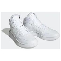 Sneaker Adidas SPORTSWEAR "HOOPS 3.0 MID", Herren, Gr. 42,5, wei&szlig; (cloud wei&szlig;, cloud wei&szlig;, cloud wei&szlig;), Synthetik, Textil, Schuhe Sneaker