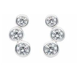 Adelia&acute;s Paar Ohrh&auml;nger ADELIA ́S "Damen 925 Silber Ohrringe Ohrstecker mit Zirkonia", silber, Ohrringe, Damen, Damen, Silber 925 (Sterlingsilber), mit Zirkonia Silberschmuck f&uuml;r Damen