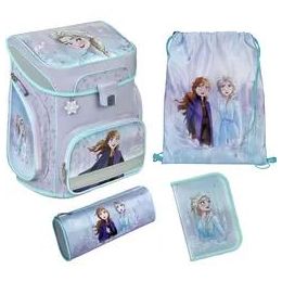 Schulranzen Scooli "EasyFit, Frozen", Kinder, Gr. B/H/T: 33cm x 36,5cm x 29cm, bunt (frozen), Polyester, Rucks&auml;cke