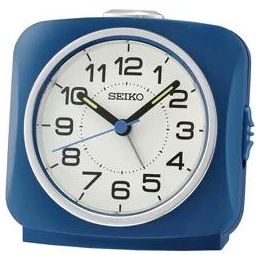 Quarzwecker Seiko "QHE194L", blau, Wecker, Wecker, Piepalarm, durchlaufende Sekunde, Schlafzimmer, Reisewecker