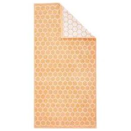 Handtuch Dyckhoff "Pure Natural Honey", rot (coral), B:50cm L:100cm, Frottier, Obermaterial: 100% Baumwolle, Handt&uuml;cher