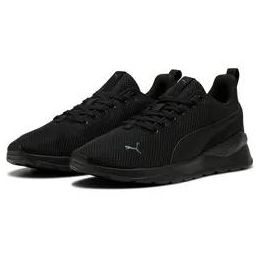 Sneaker Puma "ANZARUN LITE", Damen, Gr. 42,5, schwarz (Puma schwarz, Puma schwarz), Textil, unifarben, Schuhe Sneaker, mit atmungsaktivem Textil-Obermaterial, mit SOFTFOAM+ Einlegesohle