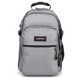 Freizeitrucksack Eastpak "TUTOR", Gr. B/H/T: 32,5cm x 48cm x 26cm, grau (sunday grau), Polyester, meliert, Basic, Rucks&auml;cke Freizeitrucksack, mit ger&auml;umigen F&auml;chern