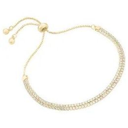 Armband Smart Jewel "Tennisarmband 2-rhg., Silber 925", gold, Armb&auml;nder, Damen, onesize, Silber 925 (Sterlingsilber), Armband