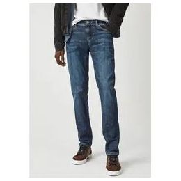 Slim-fit-Jeans Pepe Jeans "HATCH", Herren, Gr. 36, L&auml;nge 32, blau (schwarz used), Denim/Jeans, Obermaterial: 93% Baumwolle, 5% Elastomultiester, 2% Elasthan, Abriebeffekte, schmal lang, Jeans Slim-fit-Jeans