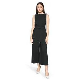Overall Betty Barclay "Damen mit Eingrifftaschen", Damen, Gr. 44, Normalgr&ouml;&szlig;en, schwarz, Obermaterial: 86% Polyester, 14% Elasthan, figurumspielend, Rundhals, Overalls Overall, Form