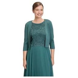 Strickjacke Vera Mont "Damen langarm", Damen, Gr. XXL, gr&uuml;n (schwarz emerald), Strick, Obermaterial: 62% Viskose, 34% Polyamid, 4% Elasthan, figurumspielend normal, Strickjacken Strickjacke, &Auml;rmelschlitz