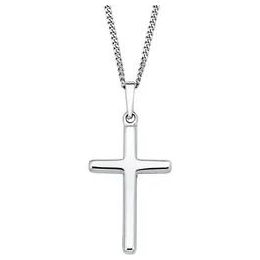 Kette mit Anh&auml;nger Amor "Kreuz", silber (silberfarben), Halsketten, Damen, Silber 925 (Sterlingsilber), L: 45, Made in Germany