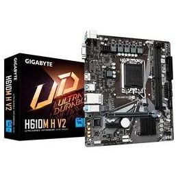 Gigabyte Mainboard "H610M H V2 Mainboard - Unterst&uuml;tzt Intel Core Prozessoren 14th CPUs, 4", schwarz, B:23,6cm H:5,3cm T:27cm, Mainboards