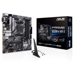 ASUS Mainboard "PRIME B550M-A WIFI II", schwarz, B:24,4cm H:6,7cm T:24,4cm, Mainboards