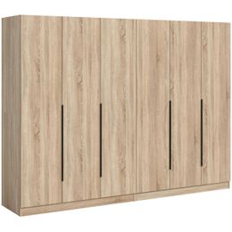 Dreht&uuml;renschrank KOPENHAGEN ca.240x181x52cm Sonoma Eiche