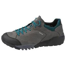 Waldl&auml;ufer Trekkingschuh WALDL&Auml;UFER "H-Fritz", Herren, Gr. 9 (43), grau (grau, schwarz), Gummi, Nubukleder, Textil, kontrastfarbene Details, Schuhe Trekkingschuh, Freizeitschuh, Outdoorschuh, Sneaker mit TEX-Ausstattung, H-Weite