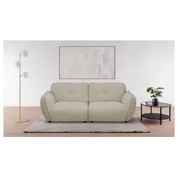 3-Sitzer BETYPE "Be Fluffy moderner Love Seat, XXL Sofa, Mega Sofa", beige (cream), B:242cm H:87cm T:120cm, 100% Polyester, Sofas, Softes Sitzgef&uuml;hl, moderne Kedernaht, hochwertiger Bezug