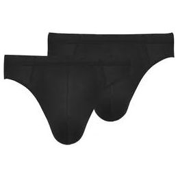 Slip Mey "Casual Cotton", Herren, Gr. 7 (XL), schwarz, Feinripp, Obermaterial: 98% Baumwolle, 2% Elasthan, unifarben, k&ouml;rpernah, Unterhosen Slip, ohne auftragende Seitenn&auml;hte