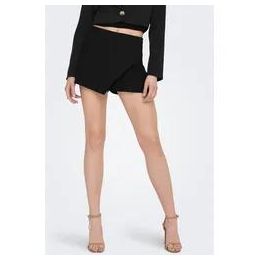 Hosenrock Only "ONLMIST-YASMINE WRAP SKORT TLR NOOS", Damen, Gr. 42 (XL), schwarz, Web, Obermaterial: 72% Polyester, 22% Viskose, 6% Elasthan, unifarben, kurz, R&ouml;cke Skort, Materialmix