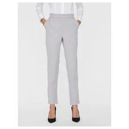 V&eacute;ro Moda Anzughose VERO MODA "VMMAYA MR LOOSE SOLID PANT NOOS", Damen, Gr. XS (34), L&auml;nge 34, grau (light grau melange), Web, Obermaterial: 62% Polyester, 33% Viskose, 5% Elasthan, meliert, regular fit kn&ouml;chellang, Hosen Anzughose, kn&ouml;chelfreie Form mit Saumaufschlag