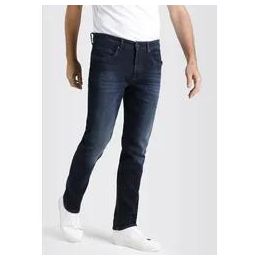 Straight-Jeans MAC "Arne Pipe", Herren, Gr. 35, L&auml;nge 32, blau (blau, schwarz), Denim/Jeans, Obermaterial: 93% Baumwolle, 5% Elastomultiester, 2% Elasthan, Jeans Straight-Jeans