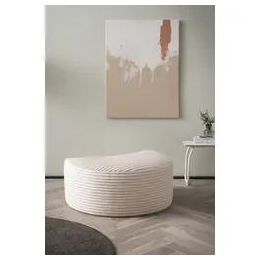 Hocker "Isalie, in modernen Farben und verschiedenen Stoffen", beige (elfenbein), B:94cm H:45cm T:63cm, LeGer Home by Lena Gercke, Hocker, Polsterhocker Sitzhocker, gepolstert, kombinierbar mit XXL-Sessel ISALIE