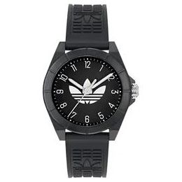 Quarzuhr Adidas ORIGINALS "PROJECT FOUR", schwarz, Armbanduhren, Damen, Quarzuhr, Armbanduhr, Herrenuhr, Damenuhr, unisex, Resinarmband