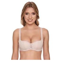 Dirndl-BH SuSa "Wiesn Zauber", Damen, Gr. 80, Cup D, beige (pure beige), Spitze, Obermaterial: 52% Baumwolle, 40% Polyamid, 8% Elasthan, unifarben, bequem, BHs Dirndl-BH, Soft-Cups, Spitze, mit B&uuml;gel, St&auml;bchen in der Seitennaht