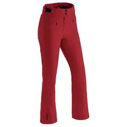 Skihose Maier Sports "Allissia slim 2.1", Damen, Gr. 42, Normalgr&ouml;&szlig;en, rot, 100% Polyester, Hosen Skihose, Damen Schneehose, wind- und wasserdicht, 2 RV-Taschen, Slim Fit