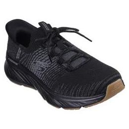 Slip-On Sneaker Skechers "Edgeride - Raygo", Herren, Gr. 41, schwarz, Textil, Schuhe, Schlupfschuh, Freizeitschuh mit elastischer Stretch-Fit Technologie