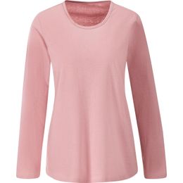 w&auml;schepur Damen Schlafanz&uuml;ge mit karierten Hosen hortensie-bedruckt + bleu-bedruckt, Gr&ouml;&szlig;e 36/38