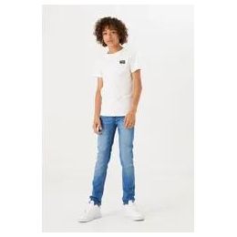 Slim-fit-Jeans Garcia "Tavio", Jungen, Gr. 152, N-Gr, blau (medium blau used), Denim/Jeans, Obermaterial: 99% Baumwolle, 1% Elasthan, slim fit, Jeans Slim-fit-Jeans, for BOYS