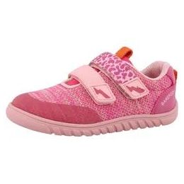 Barfu&szlig;schuh Lurchi "Benny Barefoot", Kinder, Gr. 30, rosa (rosa, pink), Lederimitat, Textil, kontrastfarbene Details, meliert, Schuhe Barfu&szlig;schuh, Halbschuh, Klettschuh, Gr&ouml;&szlig;enschablone zum Download