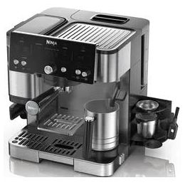 Ninja Espressomaschine "Ninja Luxe Caf&eacute; Essential Kaffeemaschine ES501EU", schwarz (silber, schwarz), B:33cm H:35,2cm T:34cm, Kaffeemaschinen, Espresso- und Filterkaffeemaschine, Espressomaschine