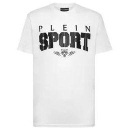 T-Shirt Plein Sport "T-Shirt", Jungen, Gr. 3XL, schwarz-wei&szlig; (0102, wei&szlig;, schwarz), Obermaterial: 100% Baumwolle, Shirts T-Shirt