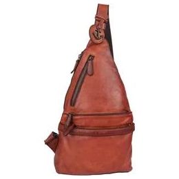 Handtasche Harbour 2nd "Rowan", Damen, Gr. B/H/T: 23cm x 38cm x 5cm, braun (cognac), Rindsleder, Taschen Handtasche, Rucksack Damen Tasche Umh&auml;ngetasche