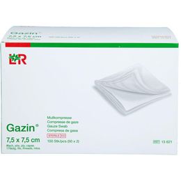 Gazin Mullkomp.7,5x7,5 cm steril 8fach 50X2 St