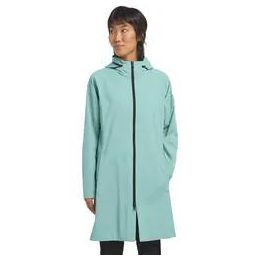 Trenchcoat Jack Wolfskin "WELLSEE COAT W", Damen, Gr. XS, gr&uuml;n (soft, jade), Obermaterial: 100% Polyamid. Futter: 100% Polyester, M&auml;ntel