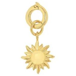 Charm Sonne Amor "2038519", gold (gelbgoldfarben), Charms, Damen, Silber 925 (Sterlingsilber)