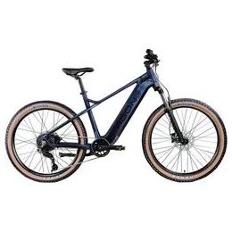 E-Bike agon "Alpha" Gr. 48, blau (arctic fire schwarz), Elektrofahrr&auml;der, 48cm, 27,5 Zoll (69,85cm), Pedelec, Elektrofahrrad f&uuml;r Damen u. Herren, MTB