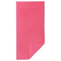 Badetuch Egeria "Micro Touch", pink, B:70cm L:140cm, Walkfrottee, Obermaterial: 100% Baumwolle, Handt&uuml;cher, Badetuch, Uni Programm mit Streifenbord&uuml;re, extrem saugf&auml;hig, reine Baumwolle