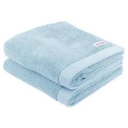 Handtuch Tom Tailor HOME "COLOR BATH", blau (sky blau), B:50cm L:100cm, Frottier, Frottier, Handt&uuml;cher, 100% Baumwolle, 50x100 cm, uni, gro&szlig;e Farbauswahl