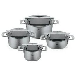 Topf-Set Fissler "Phi Collection", silber (silberfarben), T&ouml;pfe, cookstar Allherdboden; Edelstahl 18/10; Made in Germany