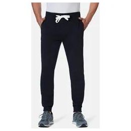 Sporthose HERO by John Medoox "Soft Sweat Sweathose", Herren, Gr. M, blau (navy), Sweatware, 65% Baumwolle, 25% Polyester, 10% Viskose, gerade lang, Hosen Sporthose, Bequemer Oberschenkel Casual Sweat f&uuml;r Herren