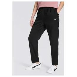 Trainingshose Puma "ESS WOVEN PANTS OP", Damen, Gr. XS, N-Gr, schwarz (Puma schwarz), Twill, Obermaterial: 100% Polyester, unifarben, regular fit normal, Hosen Trainingshose, mit DryCELL-Technologie, atmungsaktiv, Regular Fit