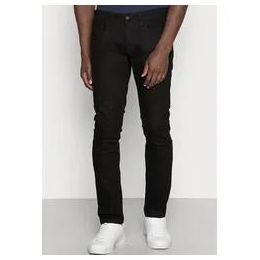 Regular-fit-Jeans INDICODE "INTony", Herren, Gr. 28, L&auml;nge 34, schwarz (ultra schwarz), Denim/Jeans, Obermaterial: 98% Baumwolle, 2% Elasthan, Abriebeffekte, regular fit kn&ouml;chellang, Jeans
