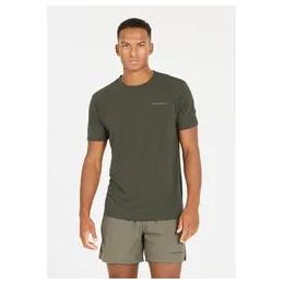 Funktionsshirt Endurance "Peako", Herren, Gr. XXL, gr&uuml;n (khaki), 86% Polyester, 10% Viskose, 4% Elasthan, unifarben, normal, Rundhals, Shirts Funktionsshirt, aus schnelltrocknendem Material