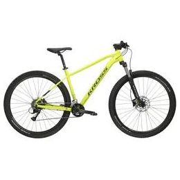 Mountainbike KROSS "Hardtail Level 1.0" Gr. 56, gr&uuml;n (lime, schwarz), Fahrr&auml;der, 56cm, 29 Zoll (73,66cm) hinten: 29 Zoll (73,66cm)